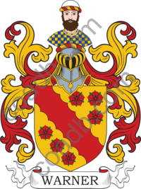 Warner Family Crest, Coat of Arms and Name History