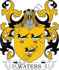 Waters Family Crest, Coat of Arms and Name History