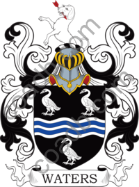 Waters Family Crest, Coat of Arms and Name History