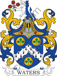 Waters Family Crest, Coat of Arms and Name History