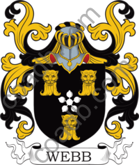 Webb Family Crest, Coat of Arms and Name History