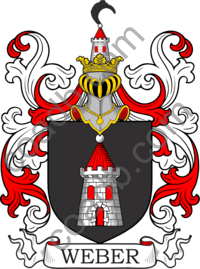 Weber Family Crest, Coat of Arms and Name History