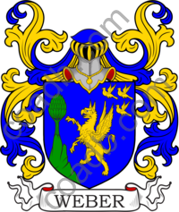 Weber Family Crest, Coat of Arms and Name History
