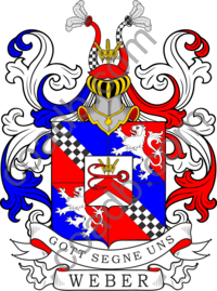 Weber Family Crest, Coat of Arms and Name History