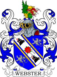 Webster Family Crest, Coat of Arms and Name History