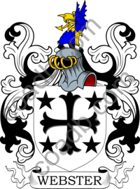 Webster Family Crest, Coat of Arms and Name History
