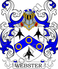 Webster Family Crest, Coat of Arms and Name History