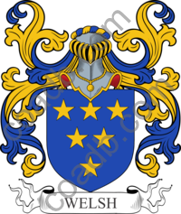 Welch Family Crest, Coat of Arms and Name History
