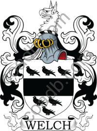 Welch Family Crest, Coat of Arms and Name History