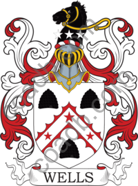 Wells Family Crest, Coat of Arms and Name History