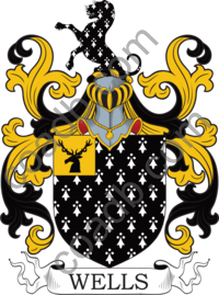 Wells Family Crest, Coat of Arms and Name History