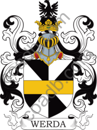 Werda Family Crest, Coat of Arms and Name History