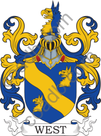 West Family Crest, Coat of Arms and Name History