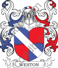 Weston Family Crest, Coat of Arms and Name History