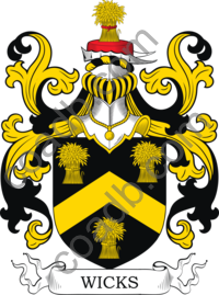 Wicks Family Crest, Coat of Arms and Name History