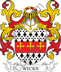 Wicks Family Crest, Coat of Arms and Name History