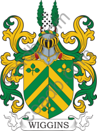 Wiggins Family Crest, Coat of Arms and Name History