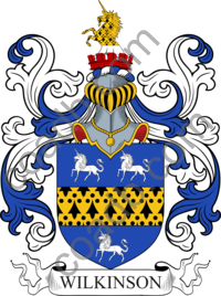 Wilkinson Family Crest, Coat of Arms and Name History