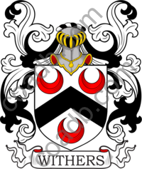 Withers Family Crest, Coat of Arms and Name History