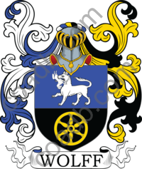 Wolff Family Crest, Coat of Arms and Name History