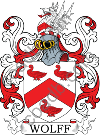 Wolff Family Crest, Coat of Arms and Name History