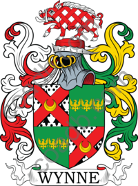 Wynne Family Crest, Coat of Arms and Name History