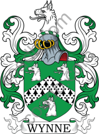 Wynne Family Crest, Coat of Arms and Name History