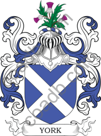 York Family Crest, Coat of Arms and Name History
