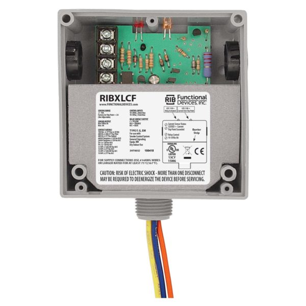 RIBXLCF FDI RIB Current Switch and Relay Combination, 10 Amp SPDT Relay ...