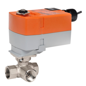 B311+TFRB24 BLM Characterized Control Valve (CCV), 1/2", 3-way, Cv1.9|Valve Actuator, Spring ...
