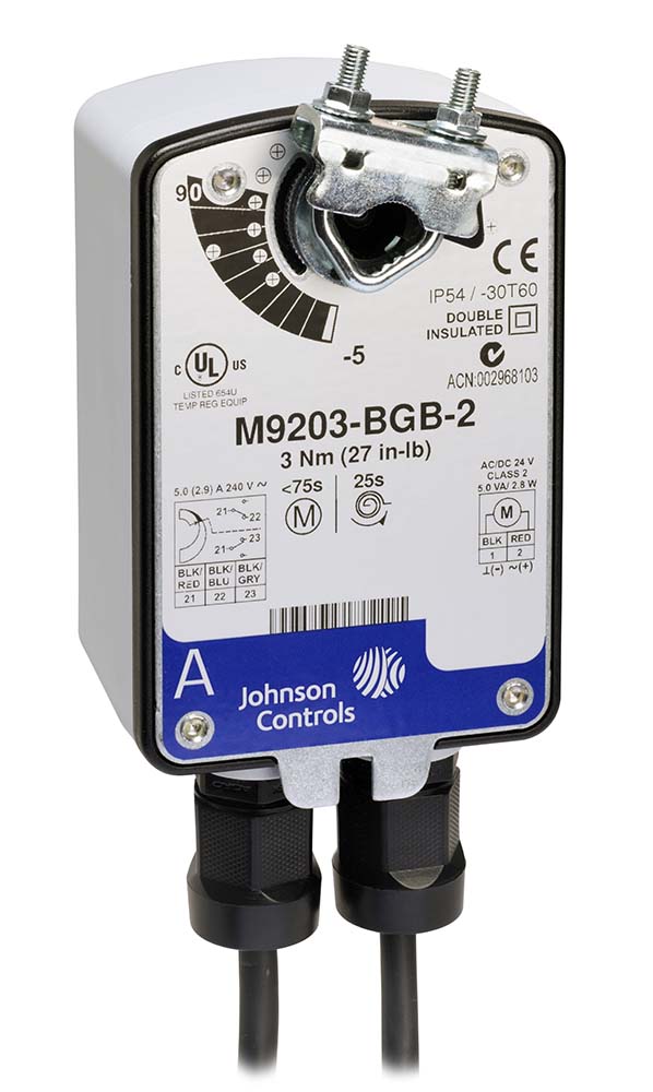 M9203-BUA-2 JCI 75 Second, ON/OFF 85-264 VAC; 27LB-IN, Spring Return ...