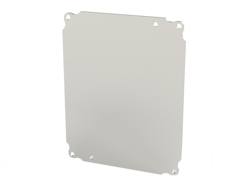 SCE-10P8AL SAG Subpanel, Flat Aluminum 9 x 7