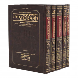 Midrash Rabbah Compact Size: Complete 5 Volume Set of the Megillos ...