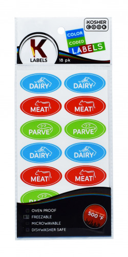 Kosher Labels - Dairy/Meat/Parve | Milchig/Fleishig/Parve | Eichlers