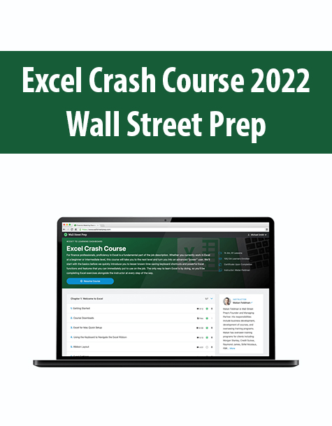 Excel Crash Course 2022 By Wall Street Prep - Free Download! Excel Crash Course 2022 By Wall Street Prep - Free Download!