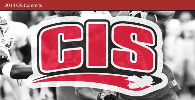 2013 CIS Commits - CanadaFootballChat.com
