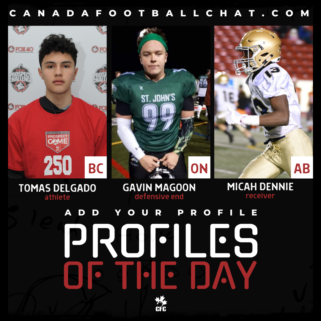 Profiles of the Day | October 27th – CanadaFootballChat.com