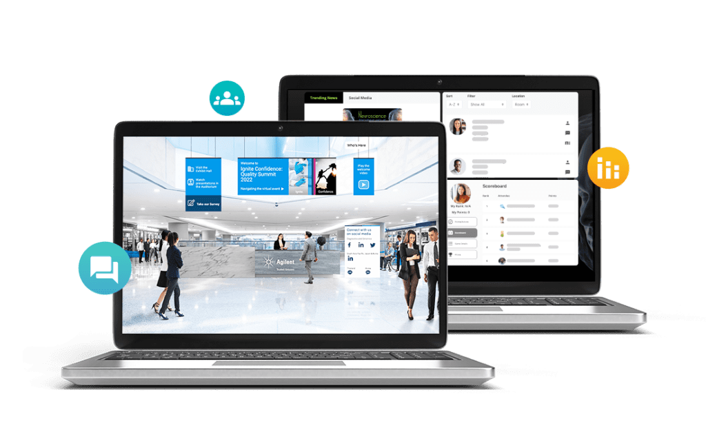 Content Templates & Immersive 3D Virtual Event Spaces