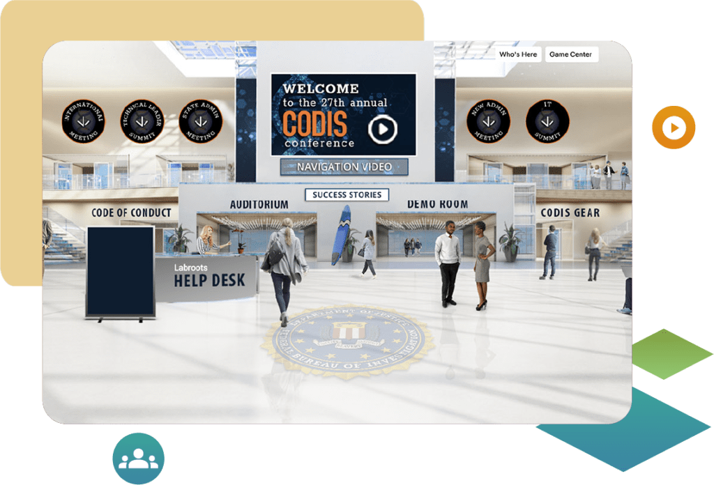 Content Templates & Immersive 3D Virtual Event Spaces