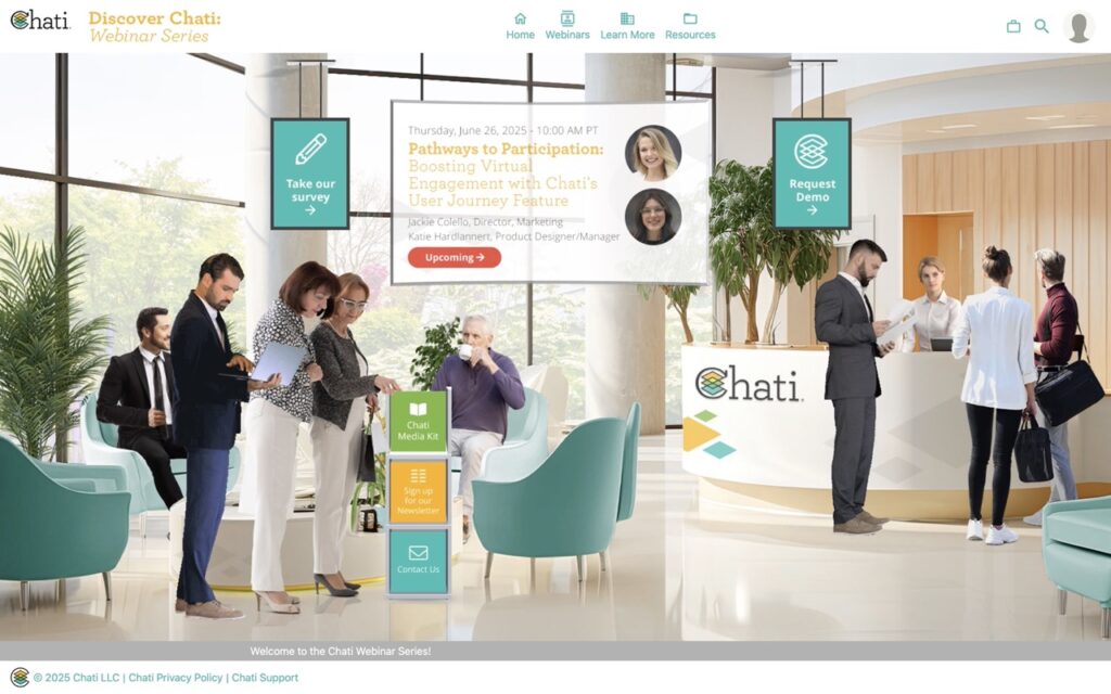 Chati Webinars: Discover and Engage in the Virtual Landscape