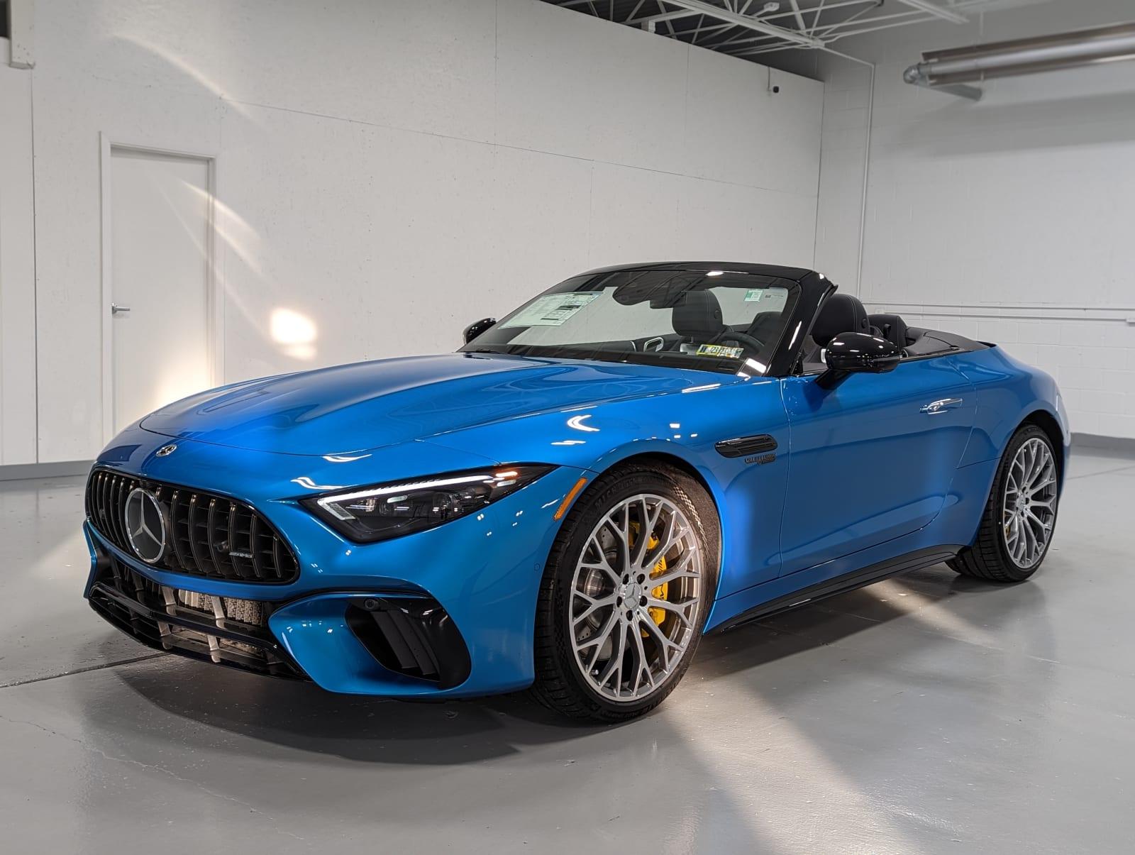 New 2022 Mercedes-Benz SL AMG® SL 63 Roadster in MANUFAKTUR Hyper Blue ...