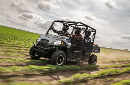 New 2020 POLARIS RANGER CREW® 570-4 EPS Silver Pearl Side x Side Side x ...