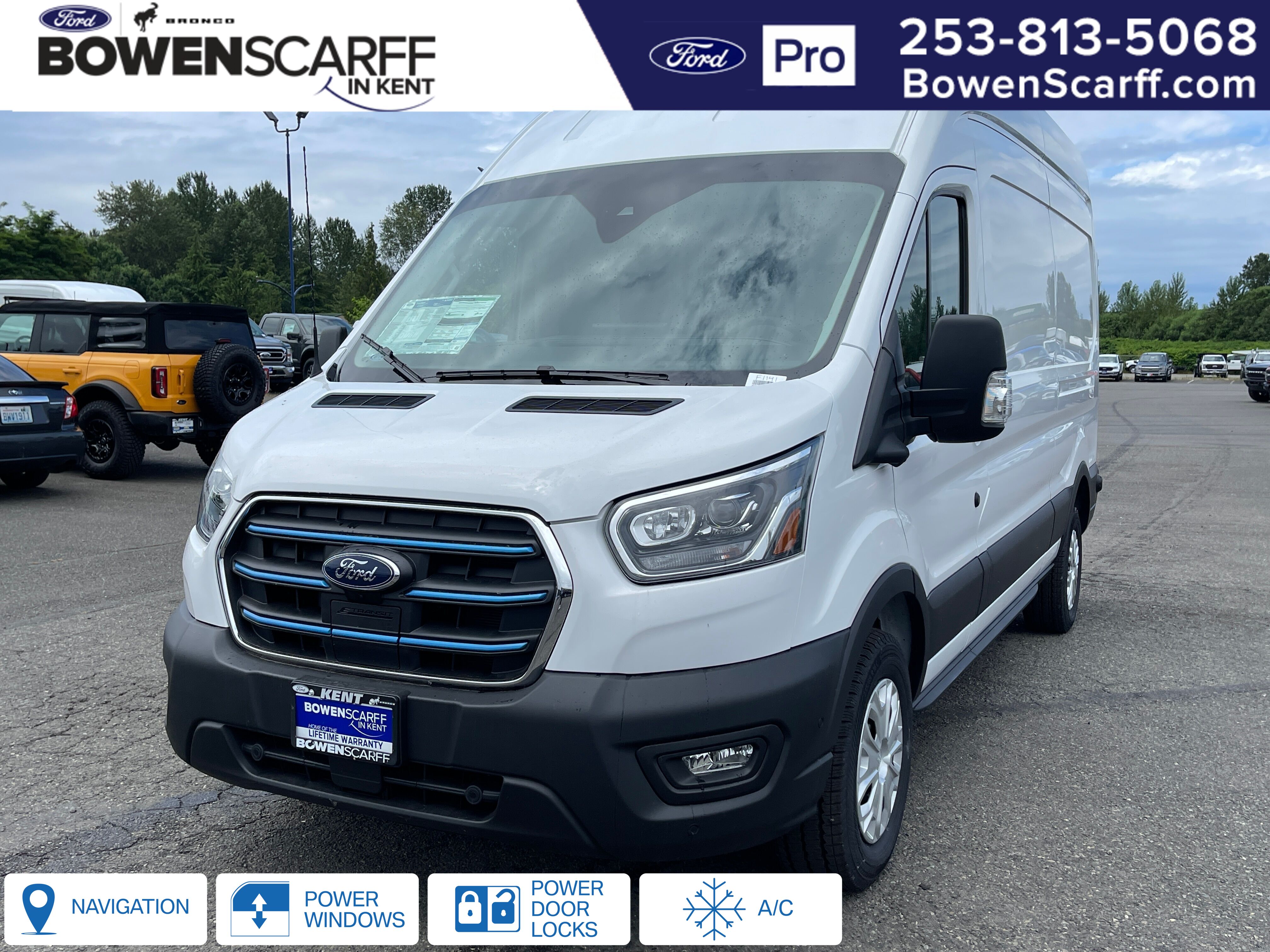 New 2022 Ford E-Transit T-350 MR CARGO BEV in Kent #F1251 | Bowen ...