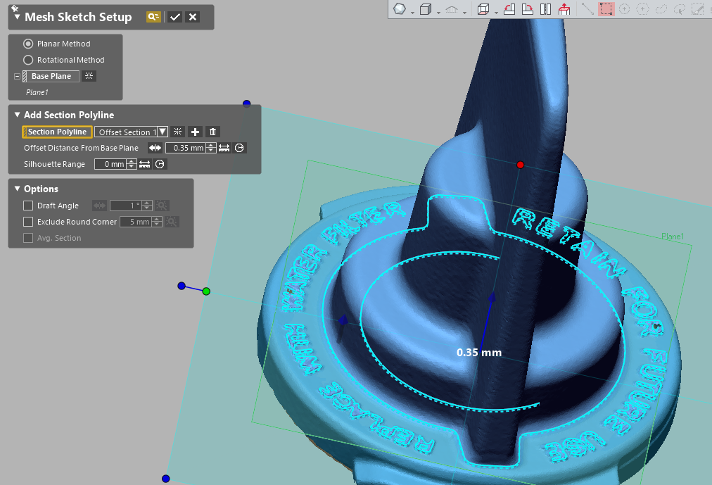 How do I add text to a model in Design X