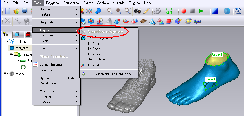 Why is the Feature-Based Alignment command inactive and grayed out