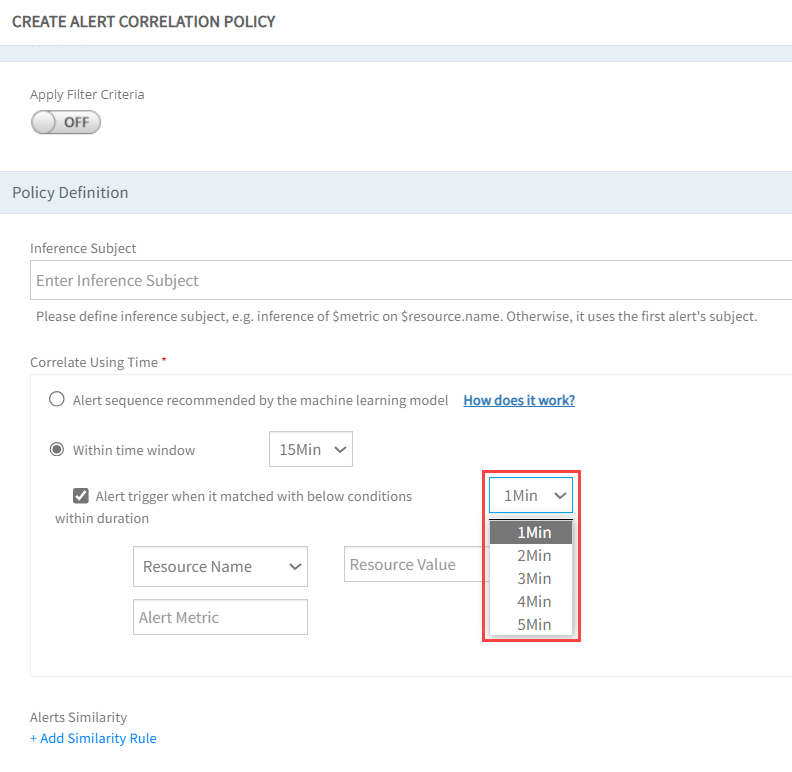 Alert Correlation Policies | OpsRamp Documentation