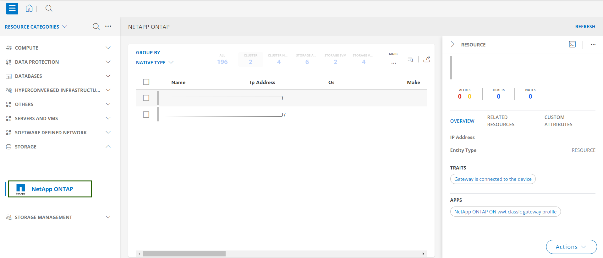 Working with NetApp ONTAP | OpsRamp Documentation