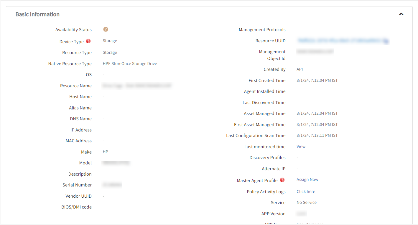 Working with HPE StoreOnce | OpsRamp Documentation