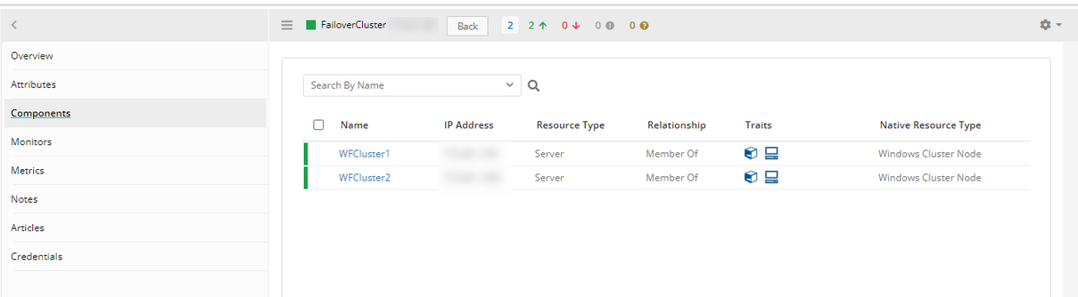Working with Windows failover cluster | OpsRamp Documentation