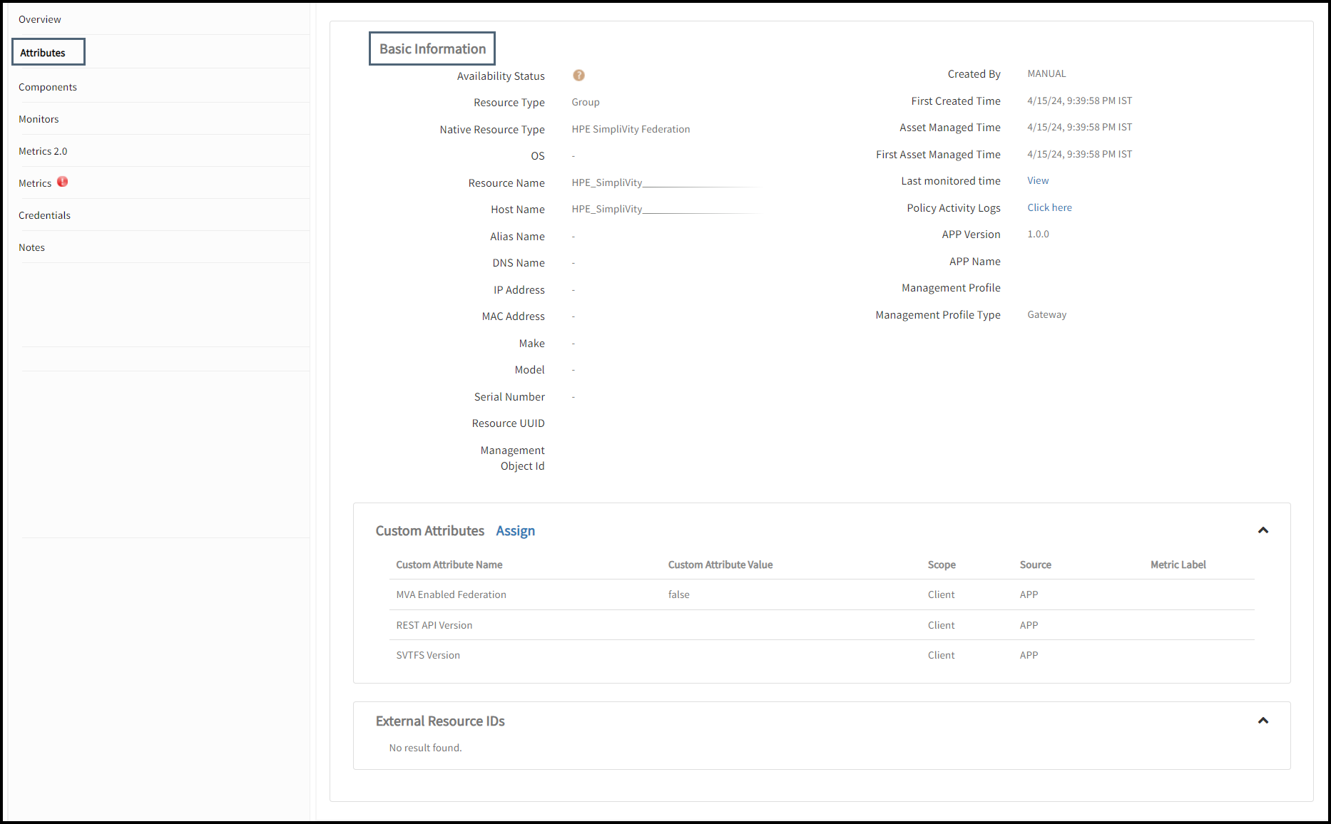 Status of Monitoring Integrations 2.0 | OpsRamp Documentation
